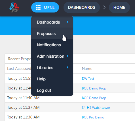 Step 1: Proposal creation