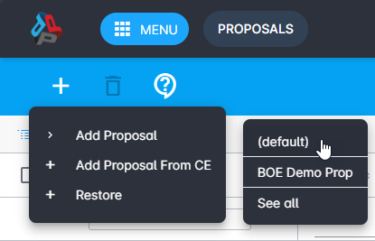 Step 1: Proposal creation